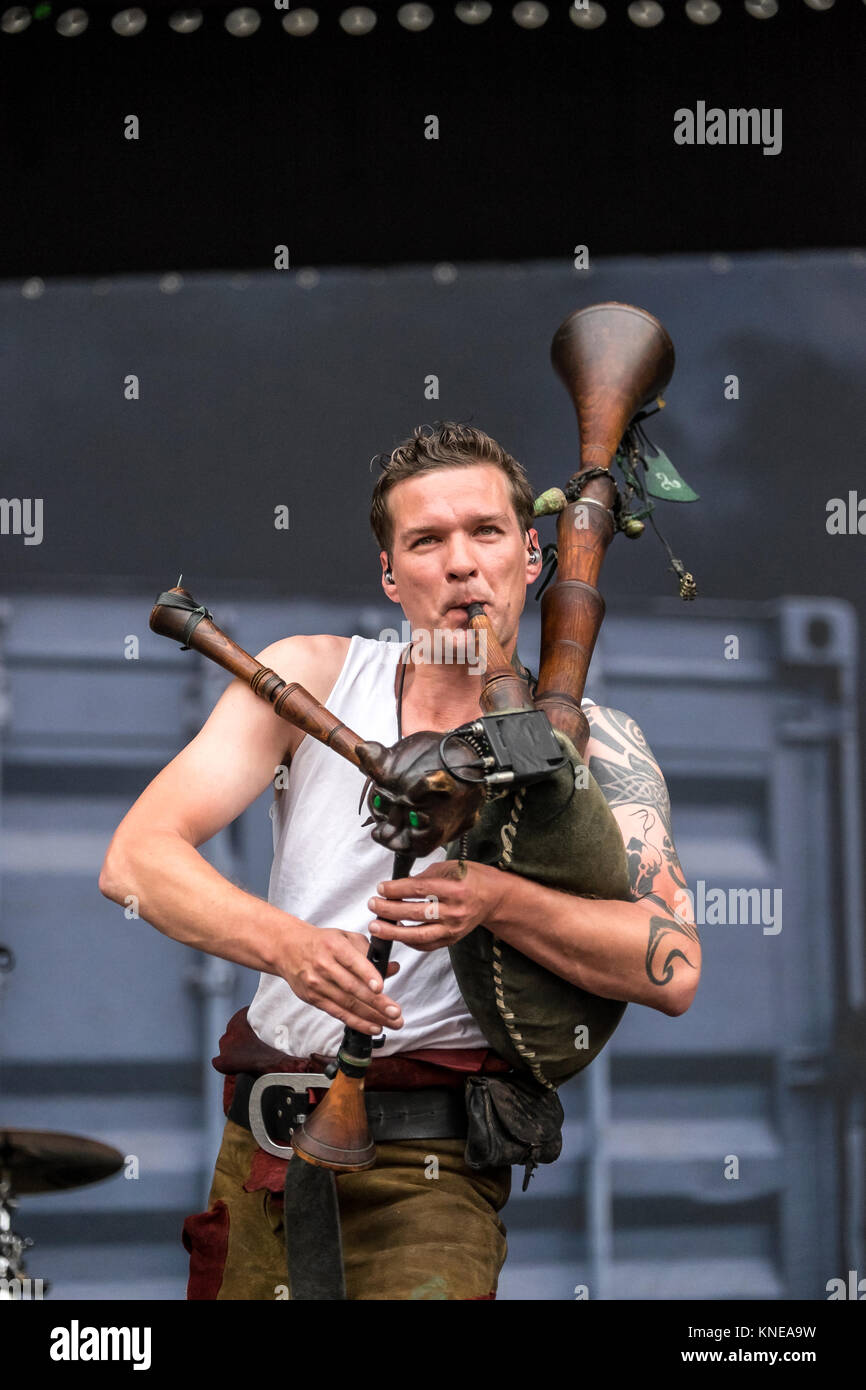 The German power metal band In Extremo performs a live concert at the ...