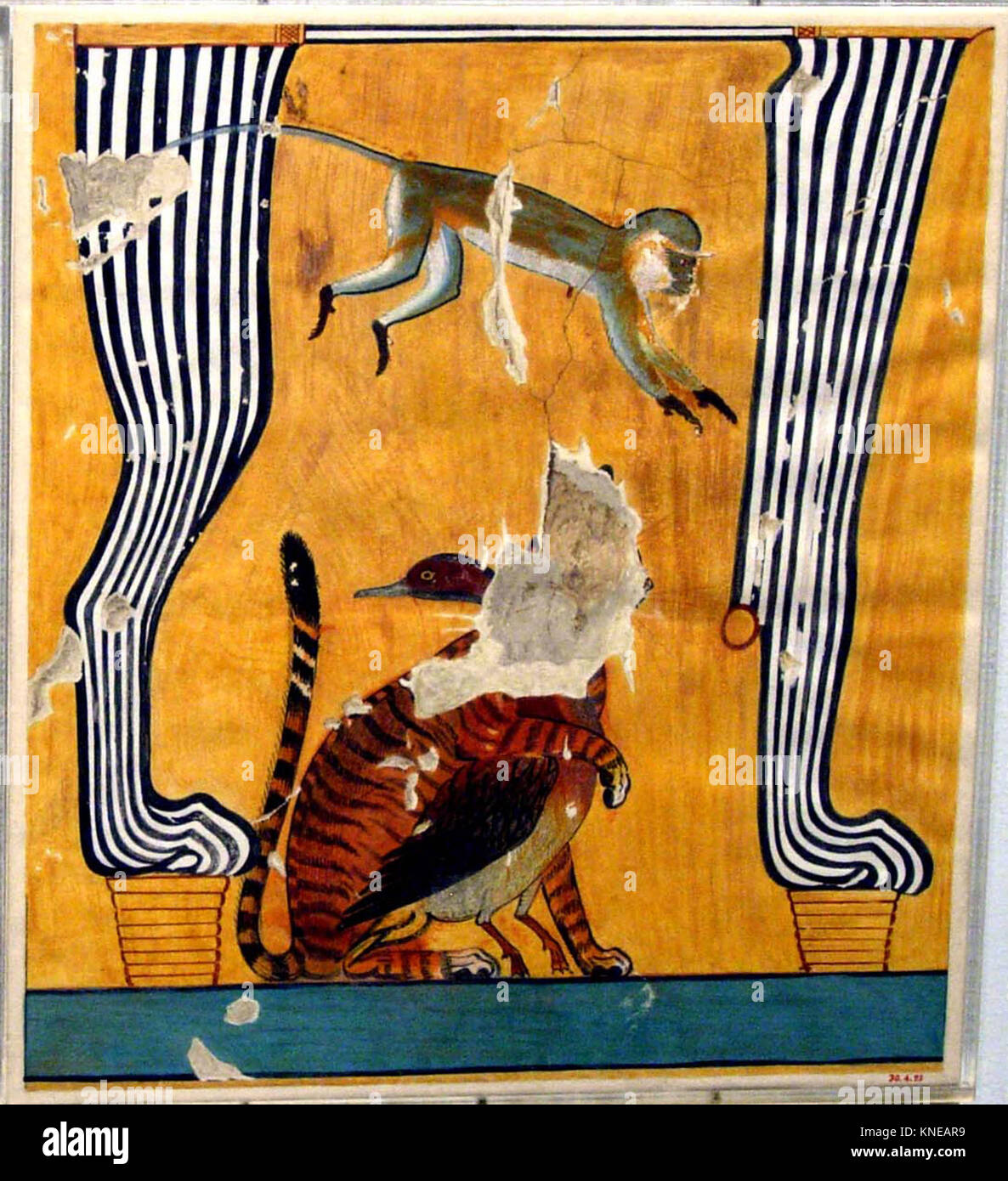This artwork from the tomb of Anen depicts animals under a chair ...