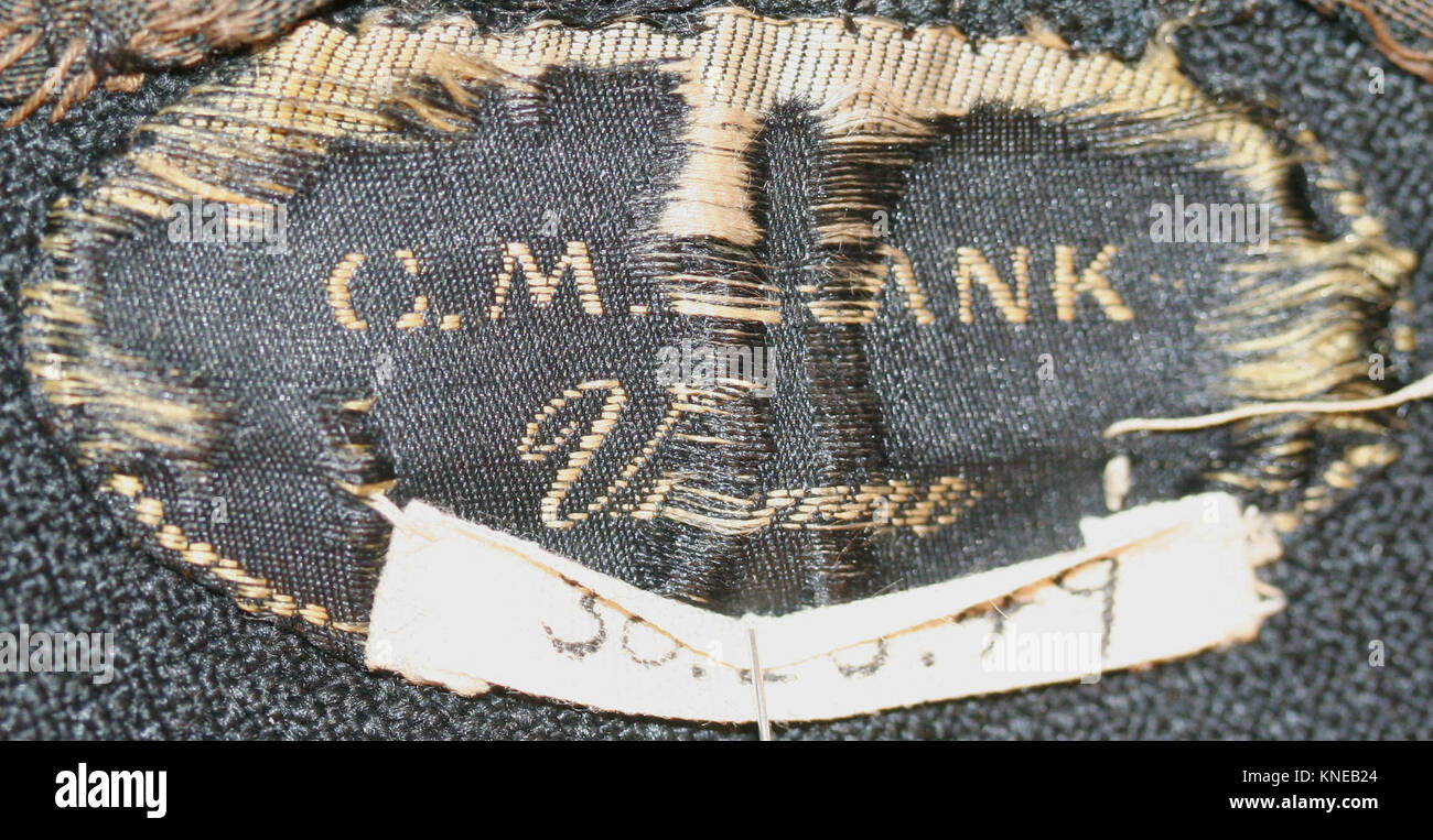 Coat MET C.I.38.23.49 label 91968 Stock Photo - Alamy