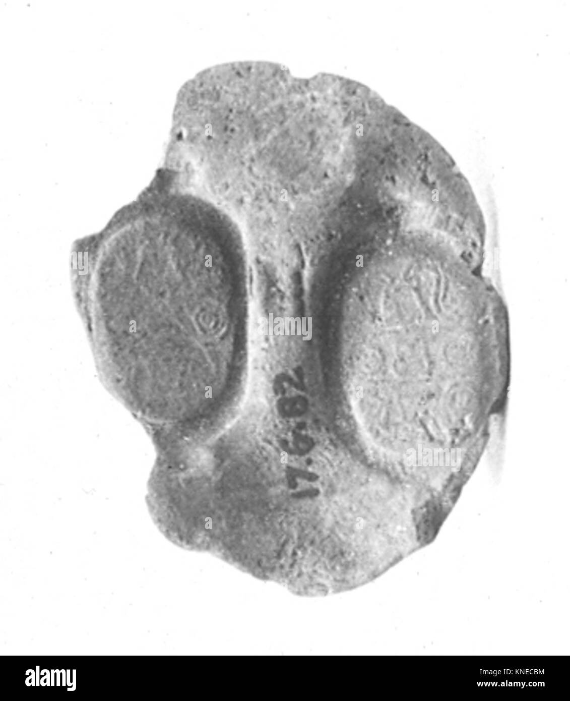 This double stamped sealing, likely used for securing documents or ...