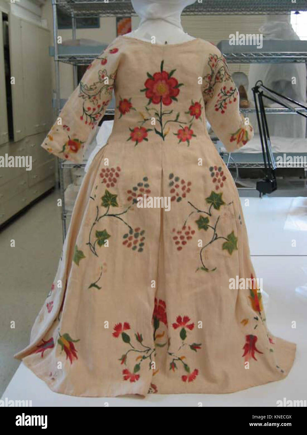 This dress demonstrates period fashion, fabric selection, design, and ...