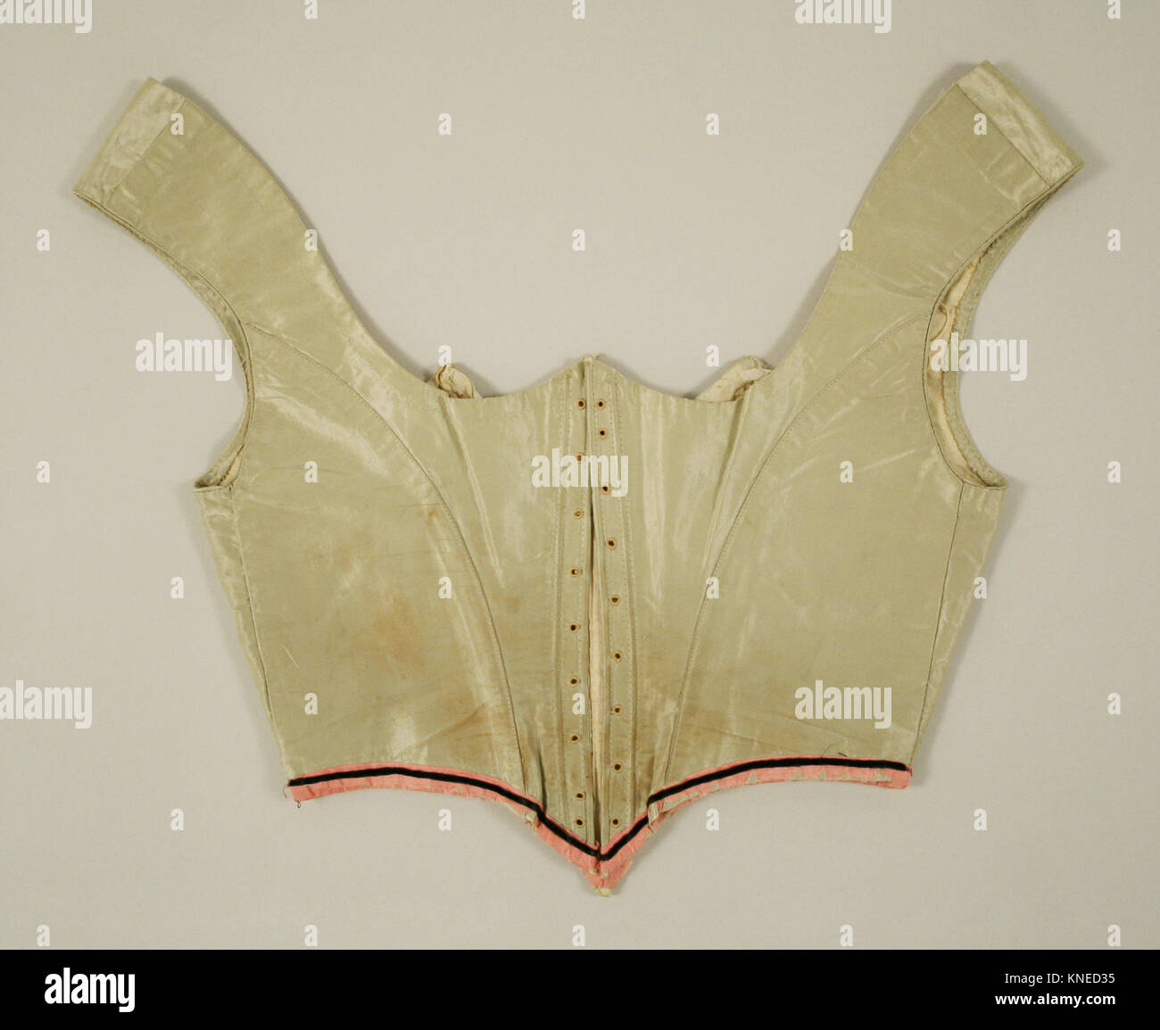 This bodice, part of a larger garment, highlights fashion and textile ...