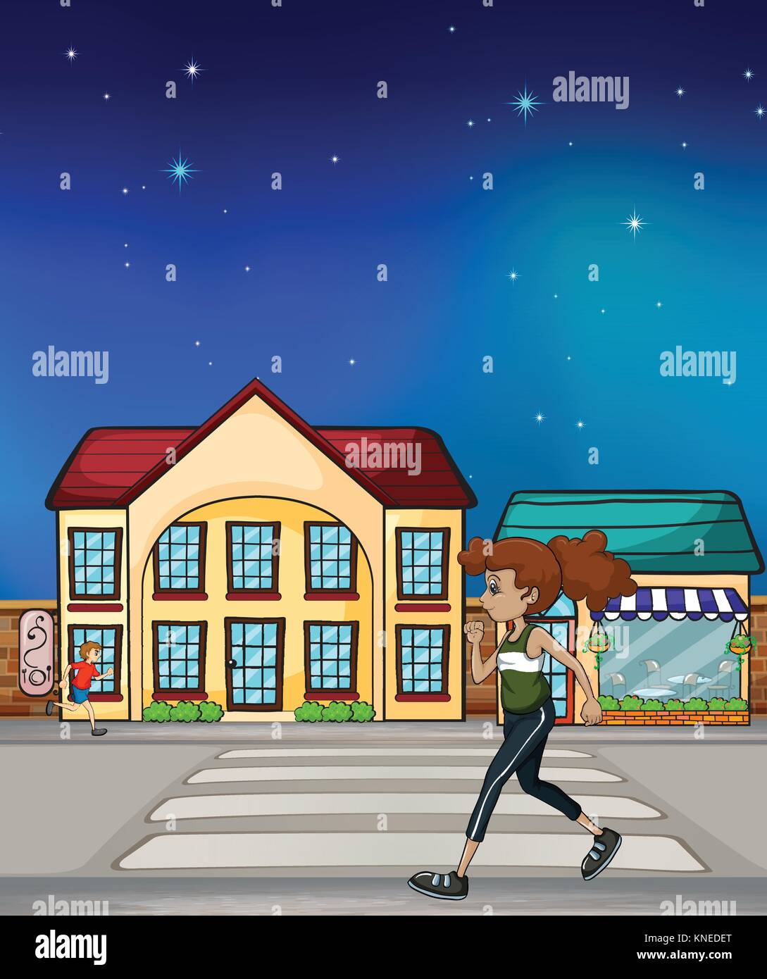 Fast evening picture Stock Vector Images - Alamy