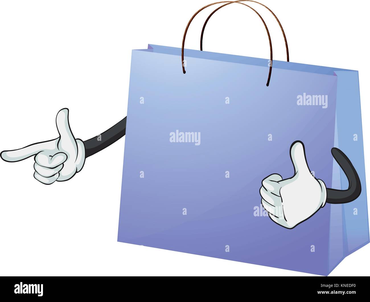 Illustration of a blue bag on a white background Stock Vector Image ...