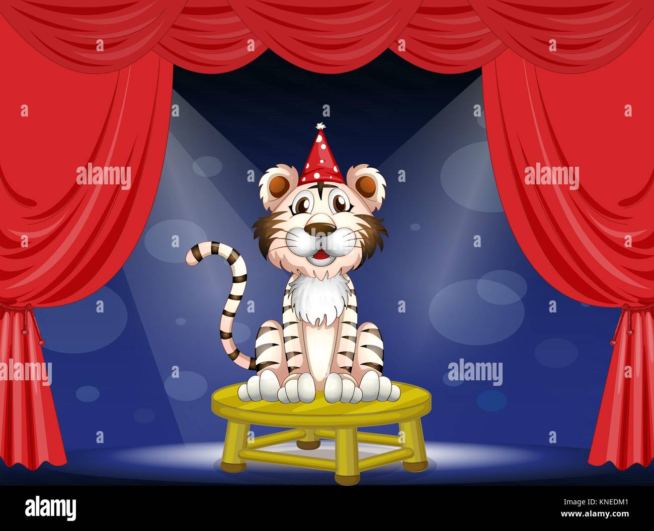 Illustration of a tiger performing Stock Vector Image & Art - Alamy