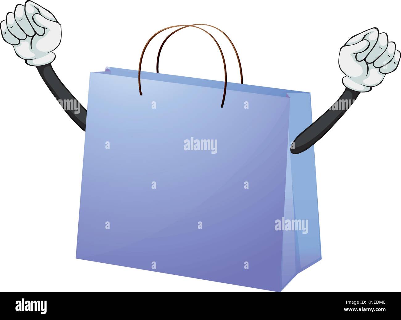 Illustration of a blue bag on a white background Stock Vector Image ...