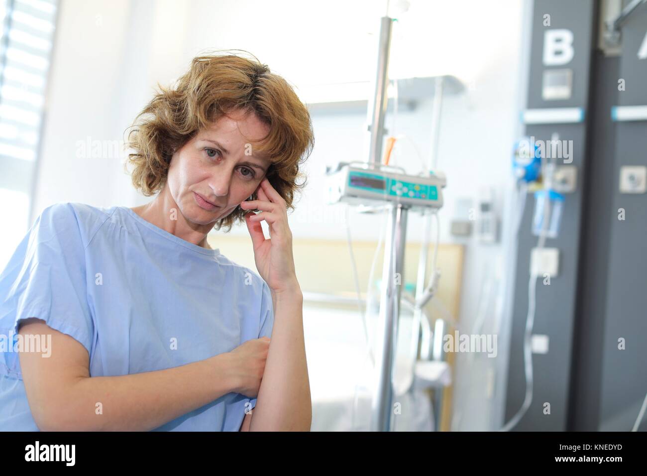 Worried person hospital hi-res stock photography and images - Alamy