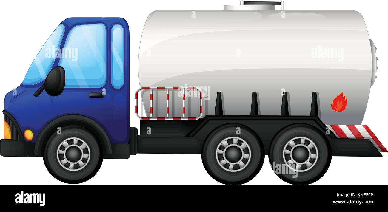 Illustration of a fuel car on a white background Stock Vector Image ...
