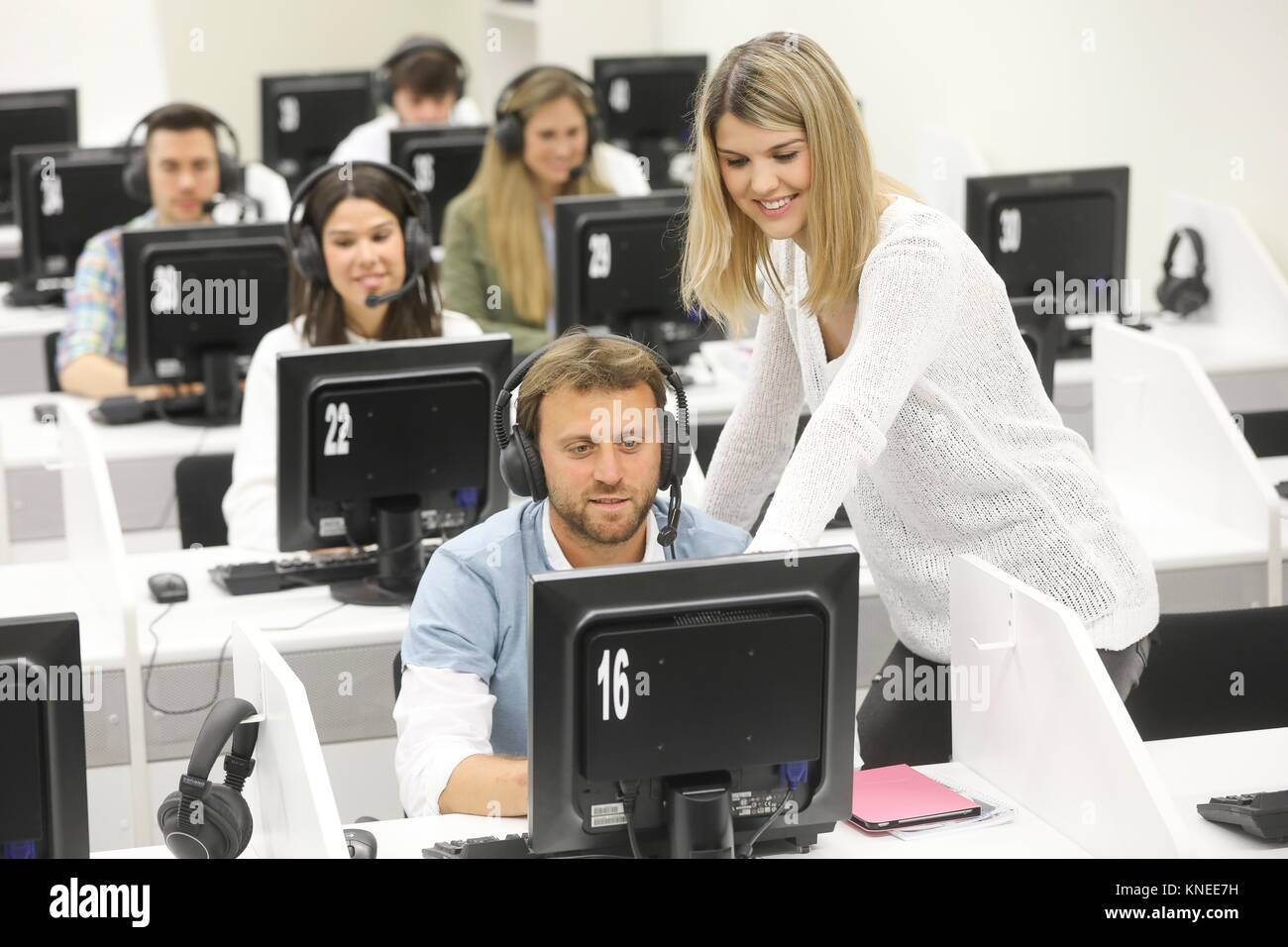 Two student classroom hi-res stock photography and images - Alamy