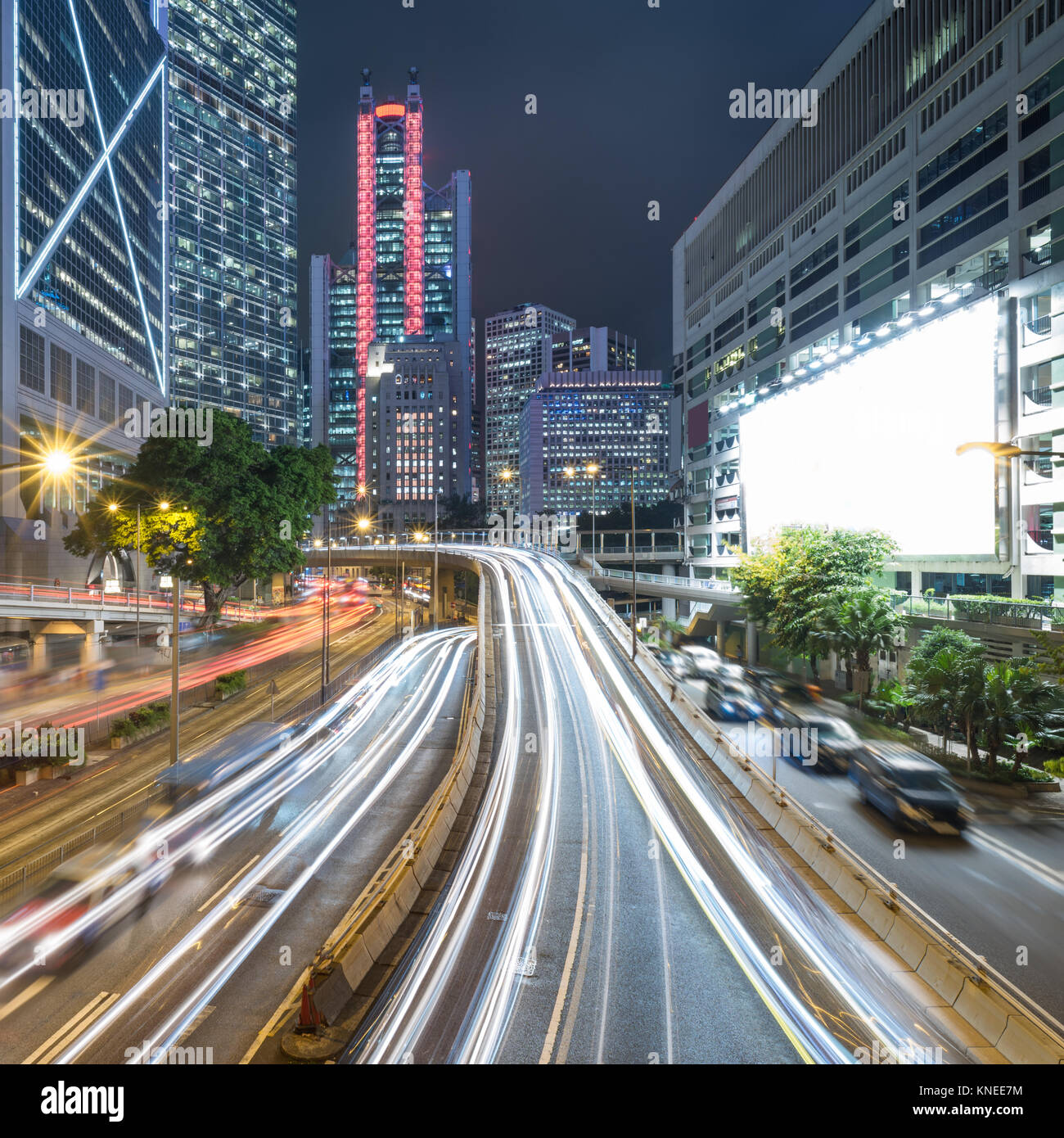 urban street view with cityscape in background Stock Photo - Alamy