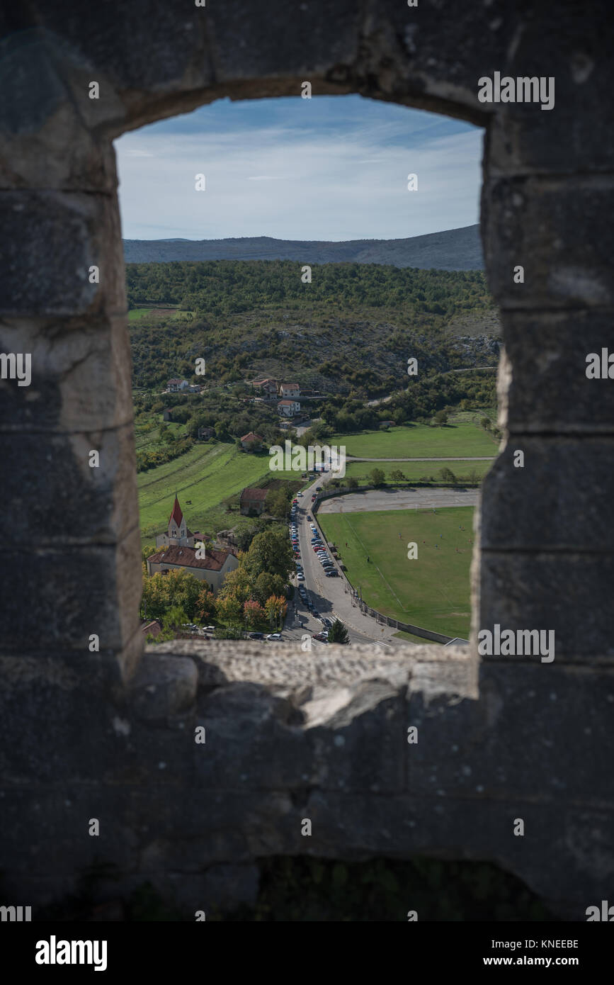 View of Stolac through a window, Bosnia Stock Photo - Alamy