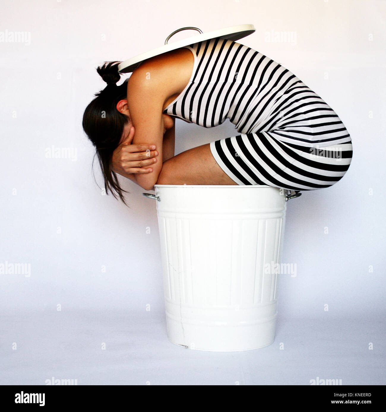 Trash can inside hi-res stock photography and images - Alamy