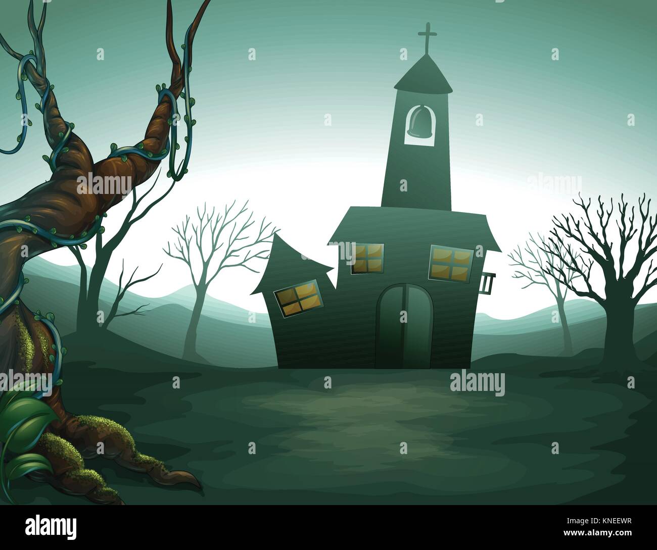 Grave yard Stock Vector Images - Alamy