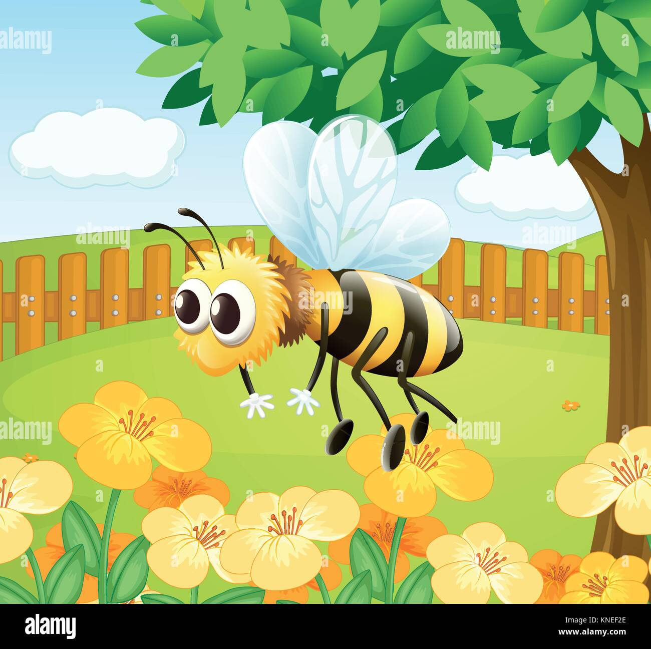 Hover bee Stock Vector Images - Alamy
