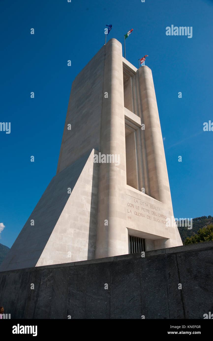 Monumento ai caduti - First World War memorial - Como, Italy - August ...