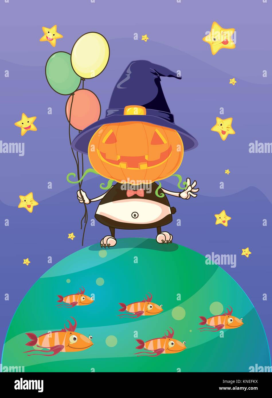 illustration of a monster in a night Stock Vector Image & Art - Alamy