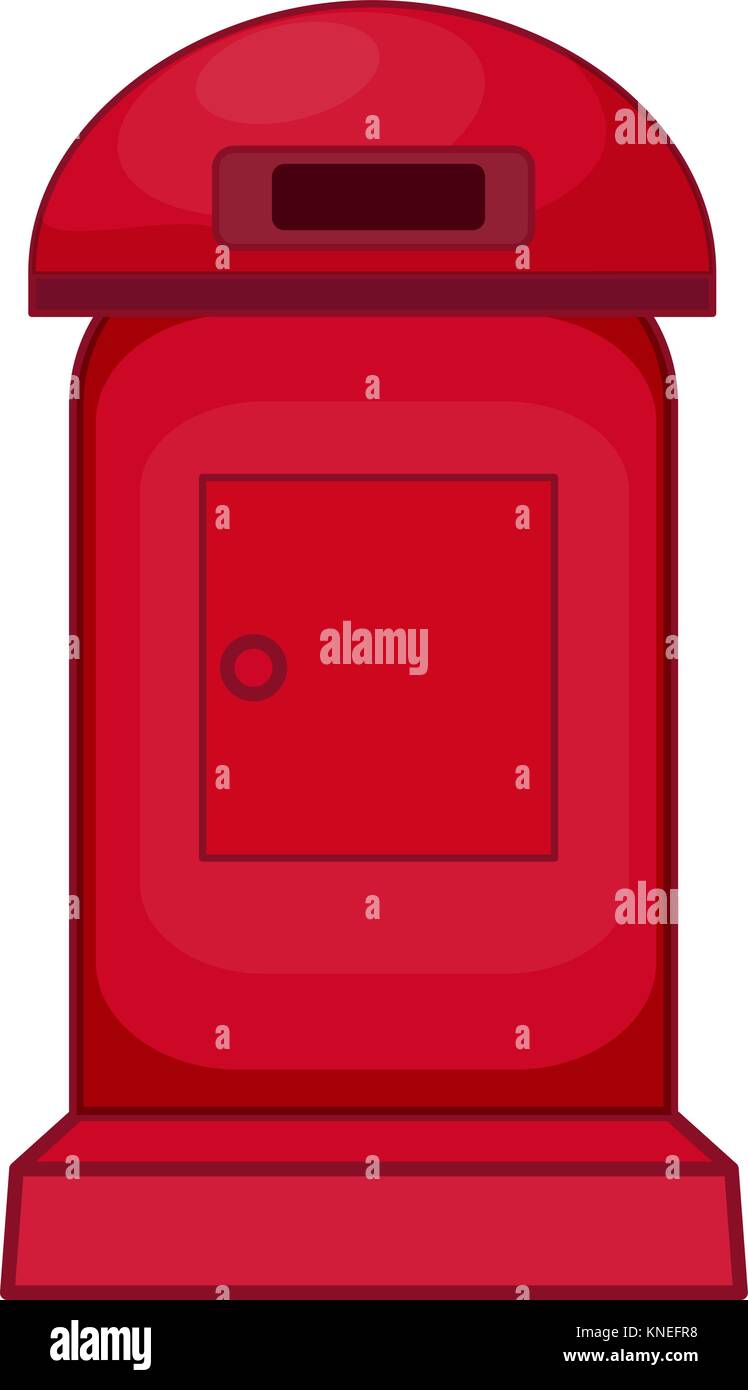 illustration of a mailbox on a white background Stock Vector Image ...