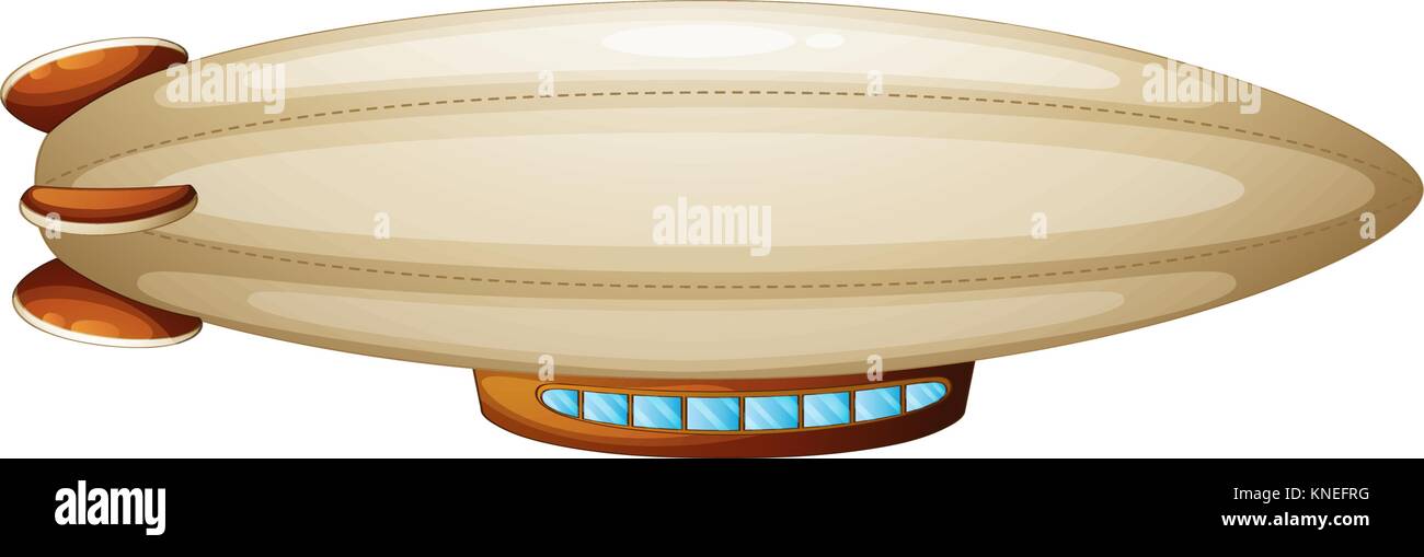 Illustration of a blimp on a white background Stock Vector Image & Art ...
