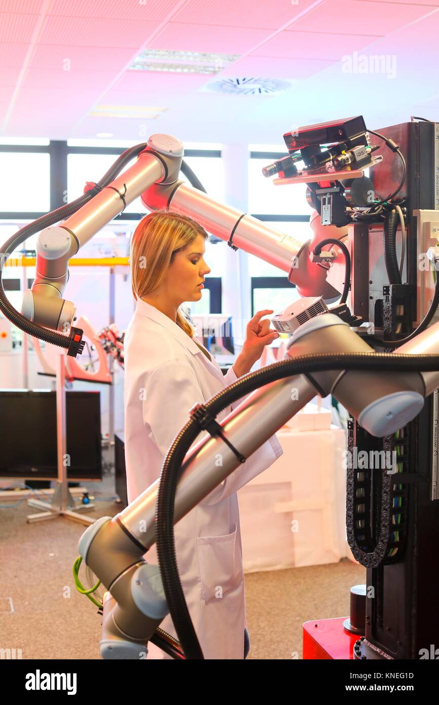 Robot with two arms for mobile manipulation, Humanoid robot for ...