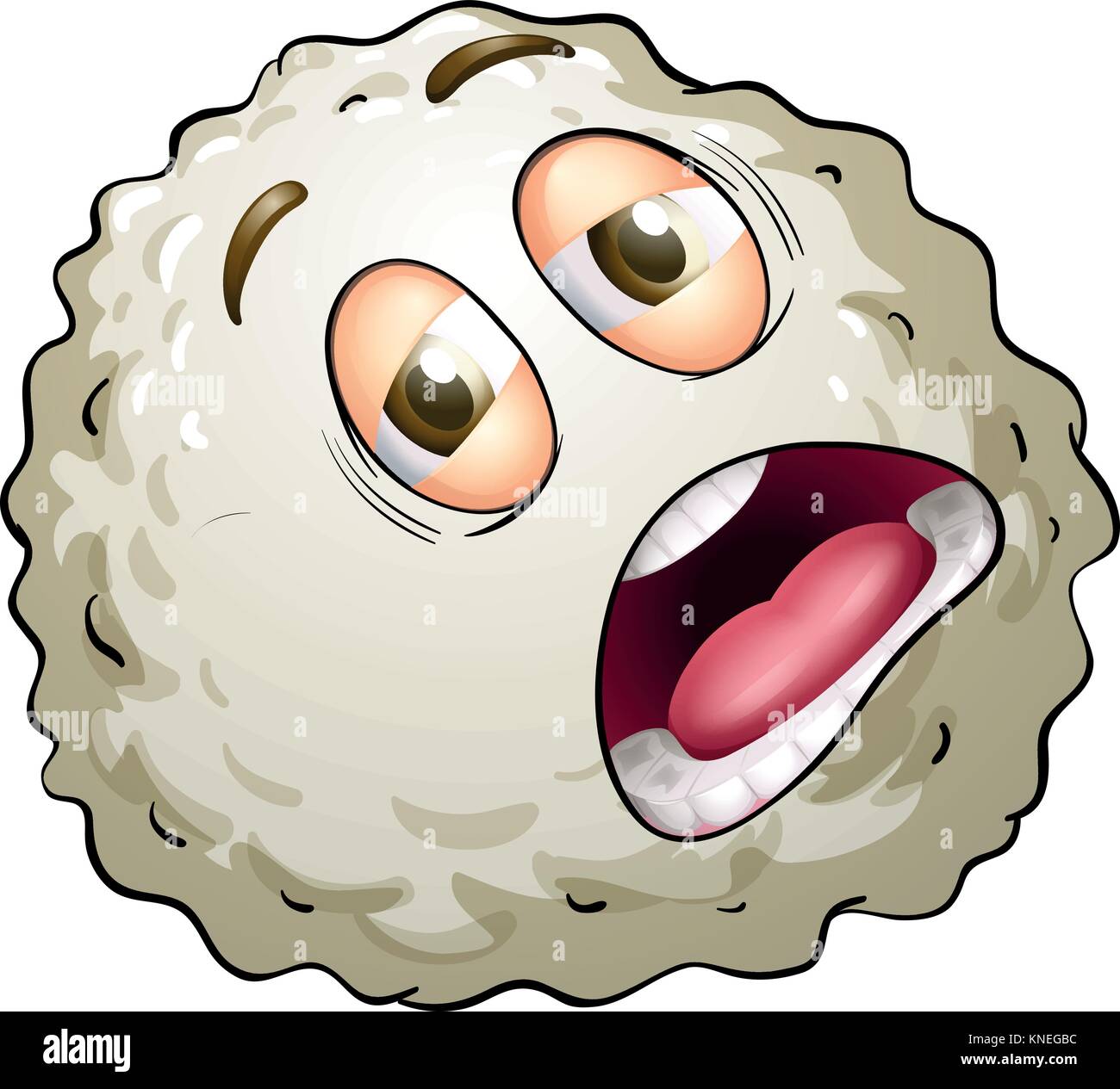 illustration of a monster face on a white background Stock Vector Image ...