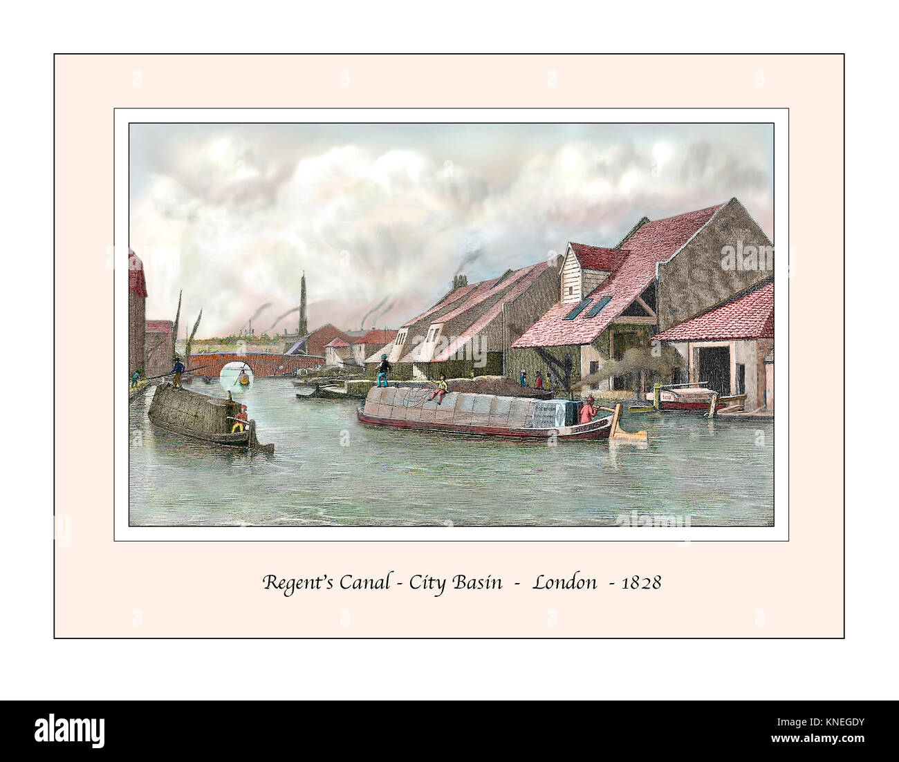 Old canal basin Cut Out Stock Images & Pictures - Alamy