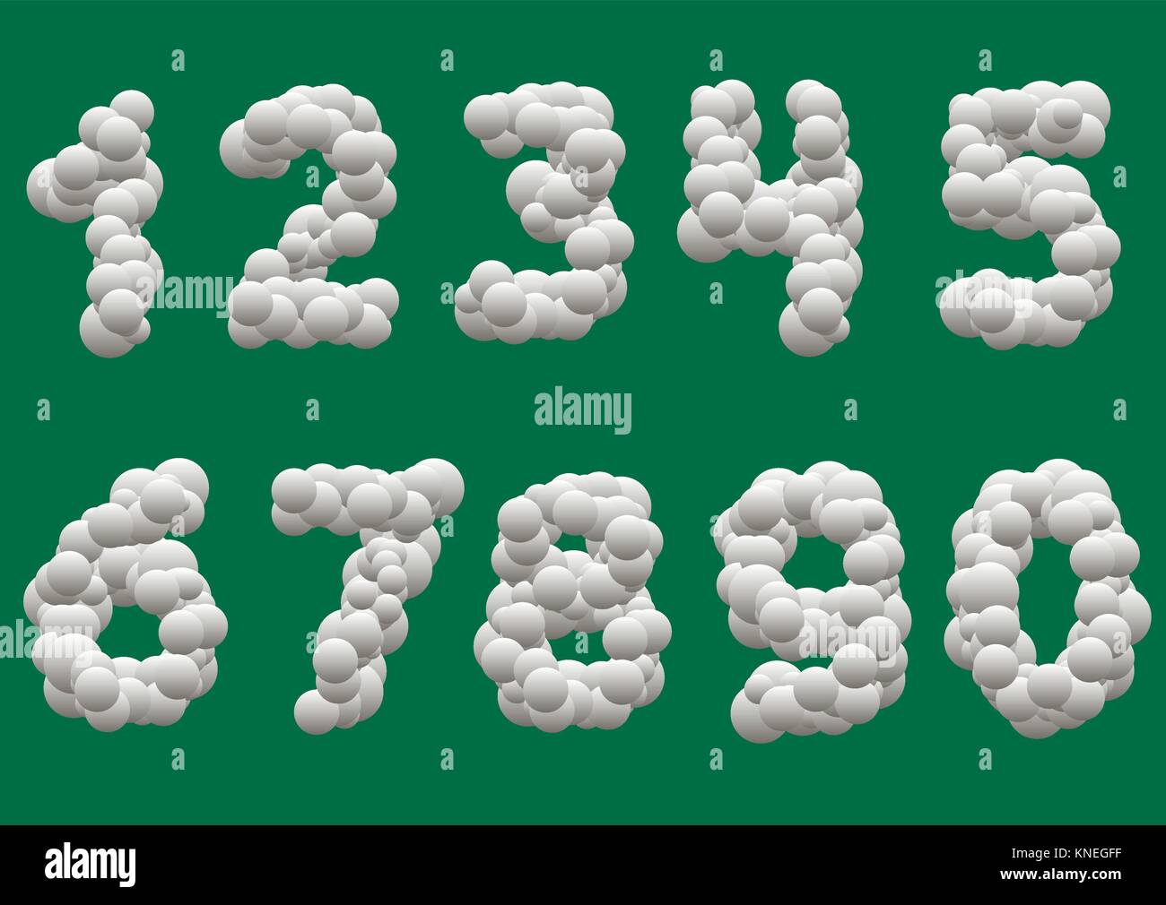 White balls numbers Stock Vector Image & Art - Alamy