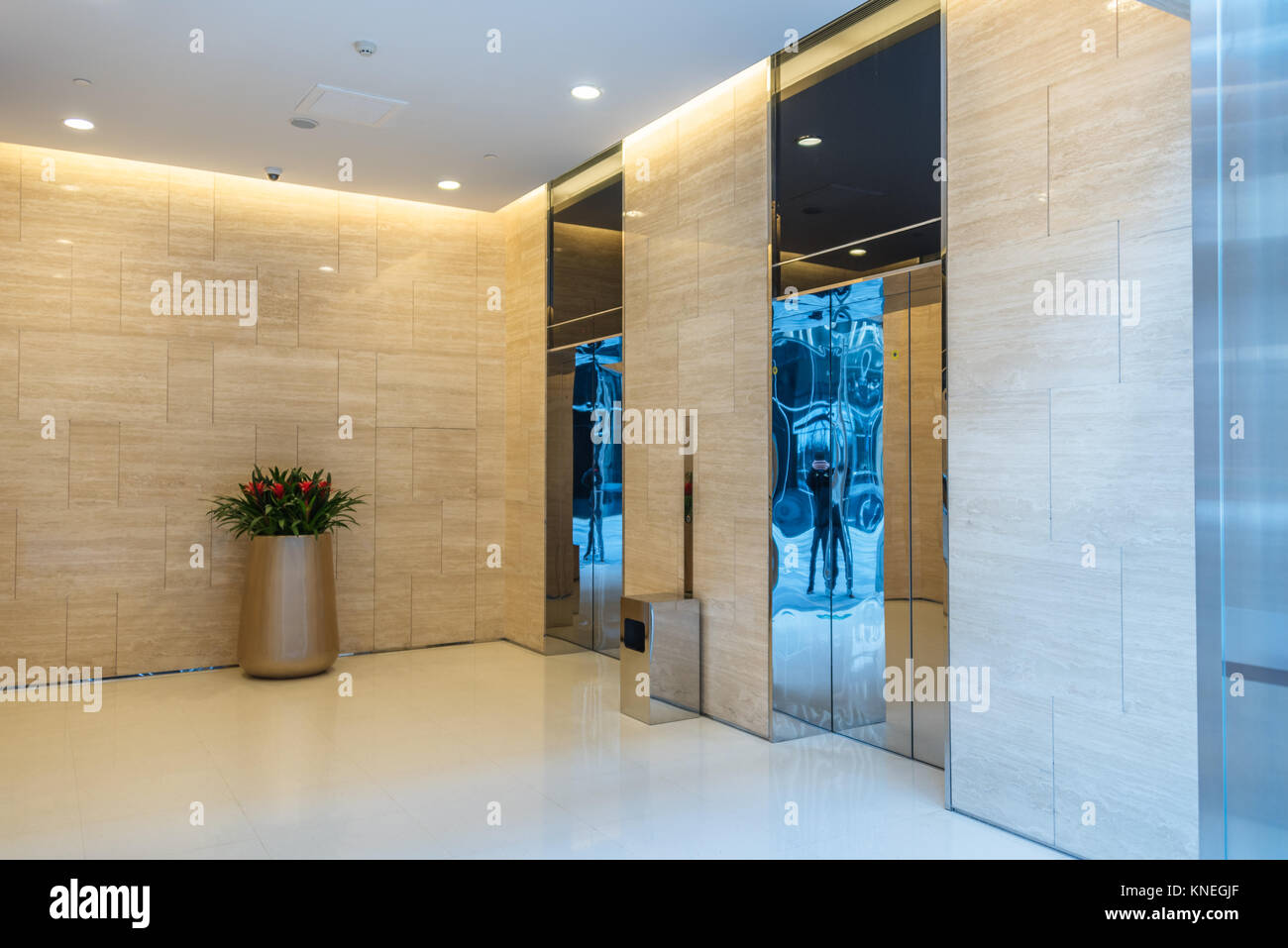 Elevators in modern building in city of China Stock Photo - Alamy