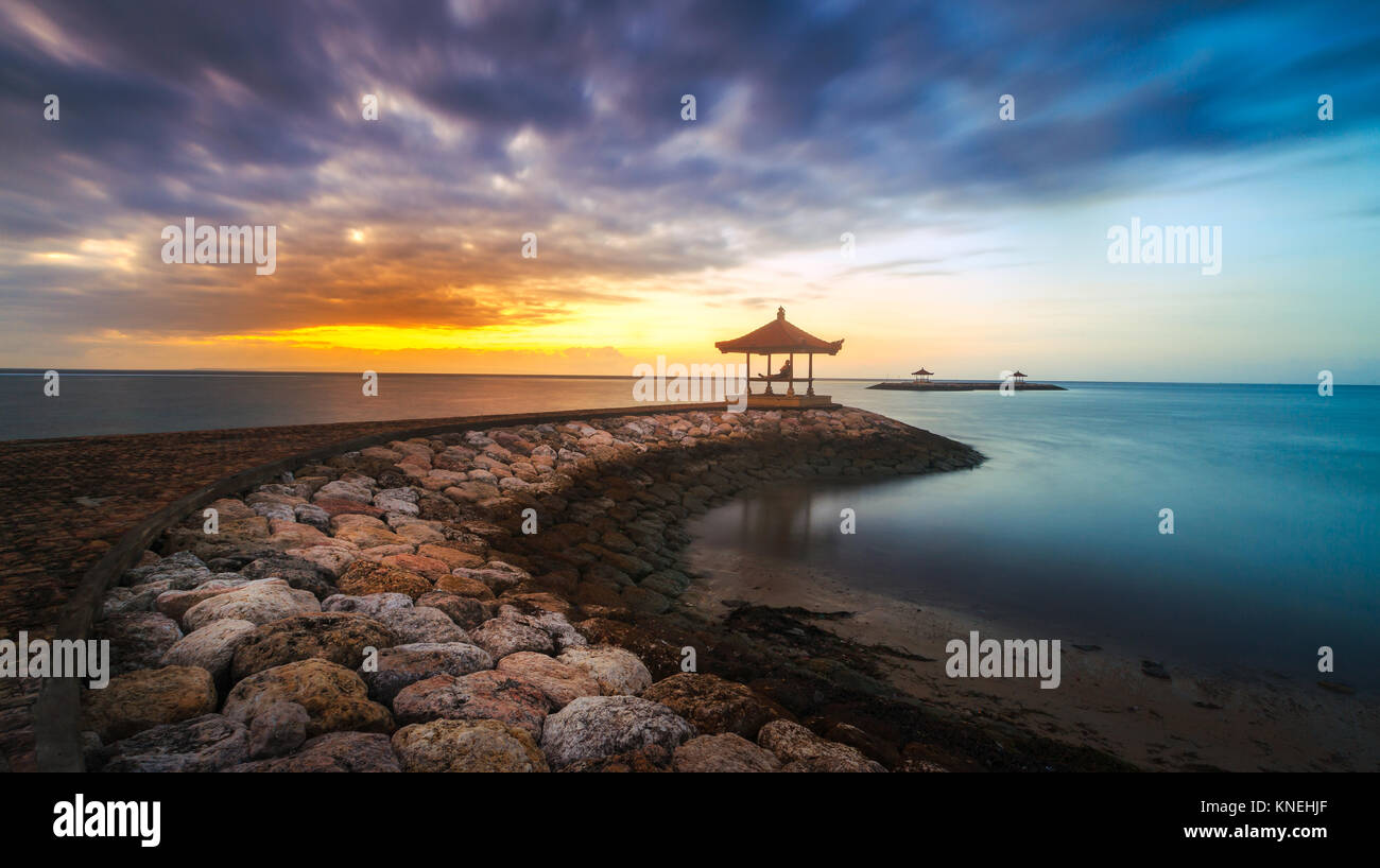Sanur beach boardwalk hi-res stock photography and images - Alamy