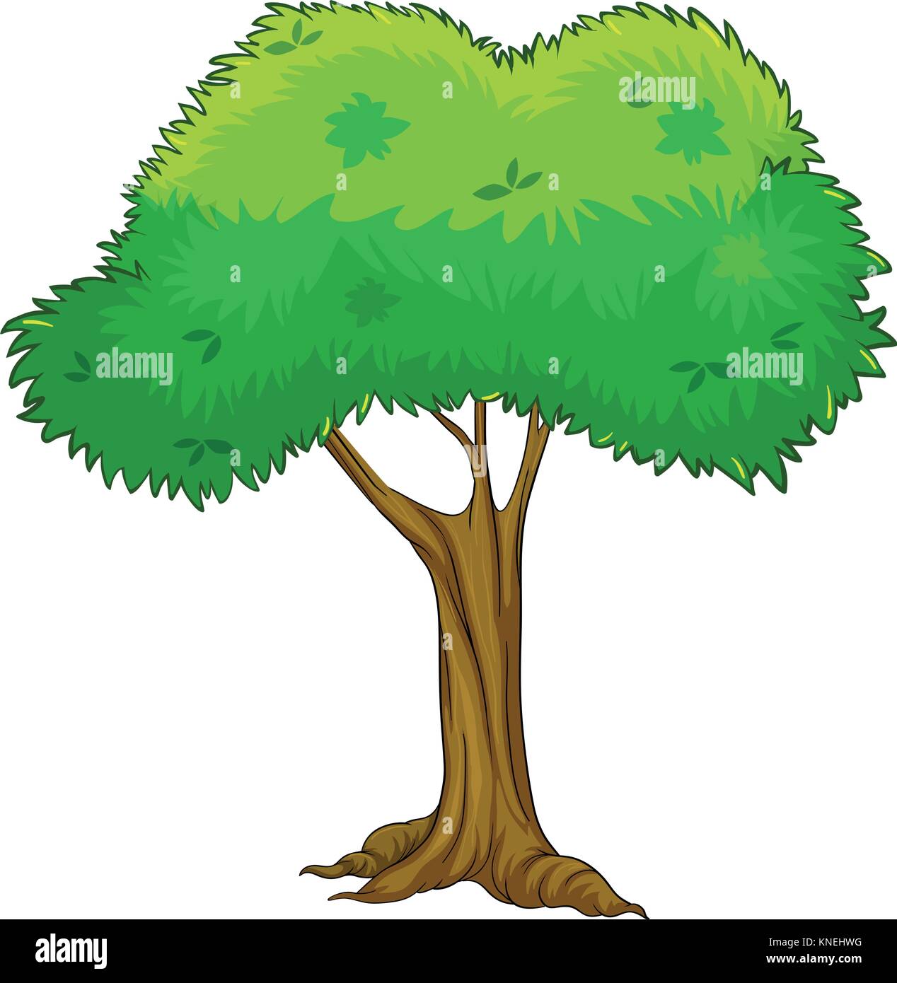 Illustration of a tree on a white background Stock Vector Image & Art ...