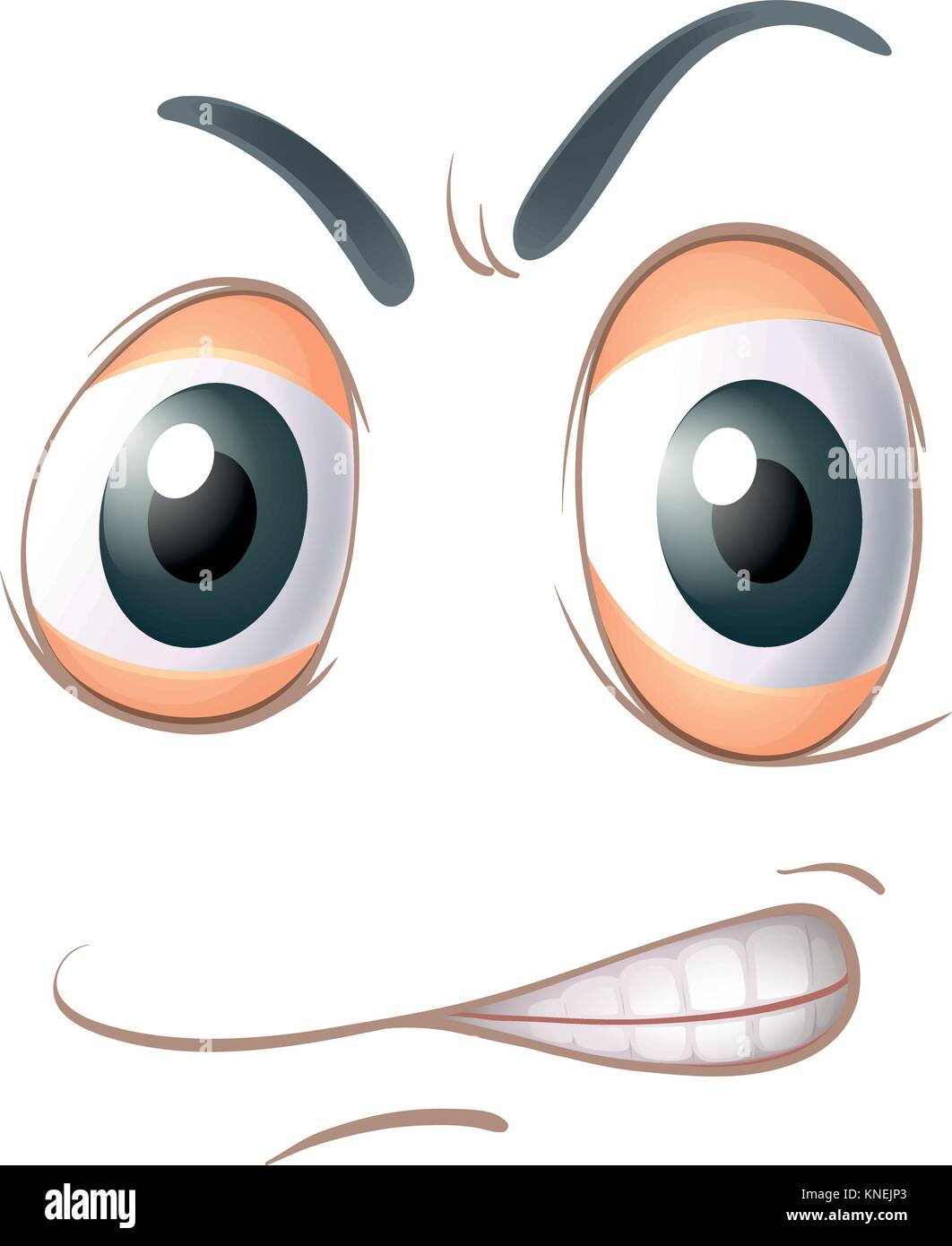 illustration of a face on a white background Stock Vector Image & Art ...