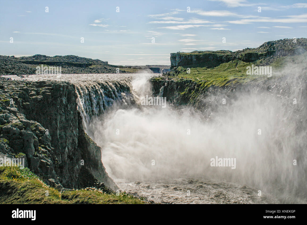 Beautiful and powerful Gullfoss waterfalls in Iceland Stock Photo - Alamy