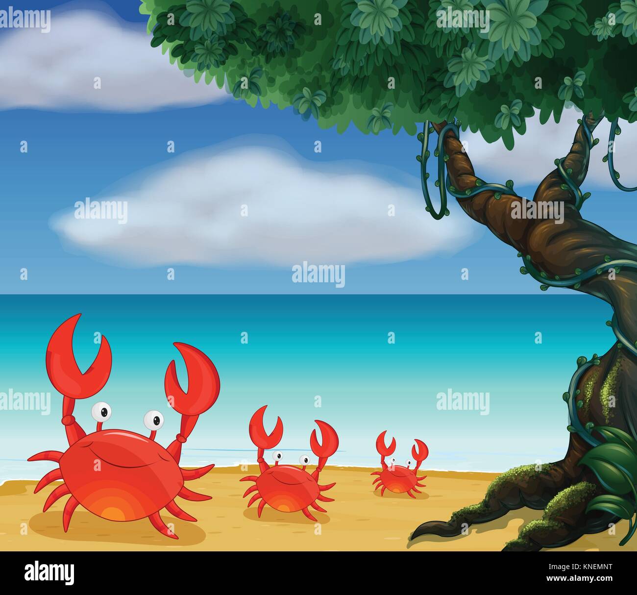 Deep sea crabs Stock Vector Images - Alamy