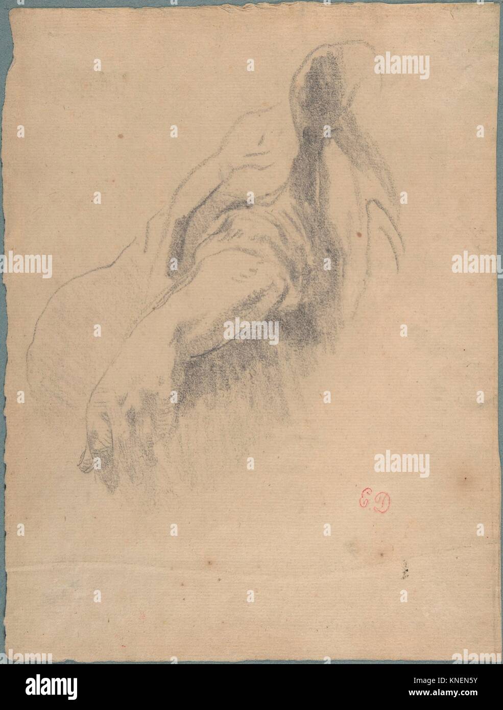 Drawing by eugene delacroix 1798 1863 hi-res stock photography and ...