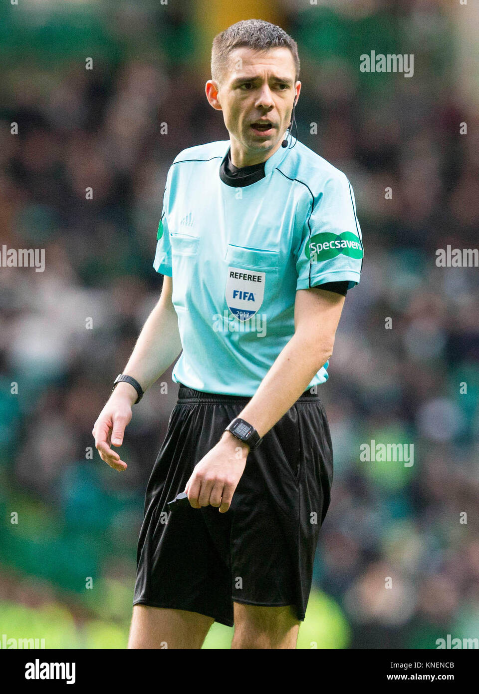 Referee Kevin Clancy during the Ladbrokes Scottish Premiership match at ...