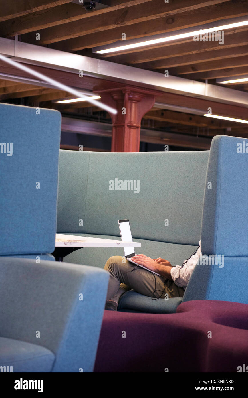 Man in booth hi-res stock photography and images - Alamy