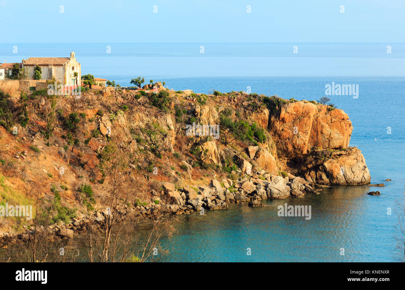 Cefalu old beautiful town coastal view, Palermo region, Sicily, Italy ...