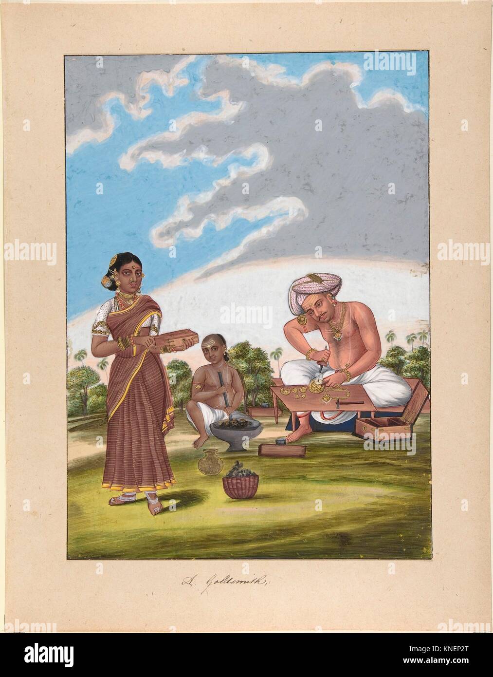 Indian goldsmith hi-res stock photography and images - Alamy