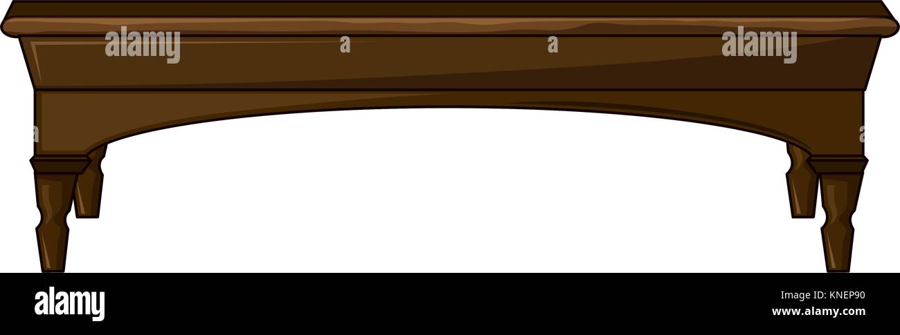 Illustration of a table on a white background Stock Vector Image & Art ...