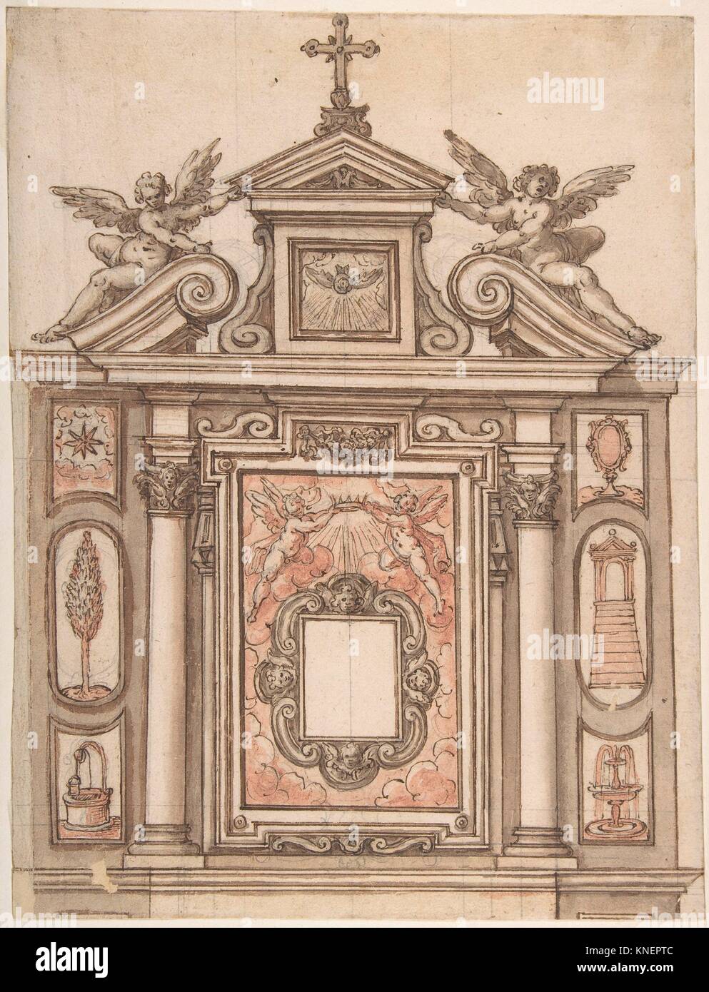 Design for a Tomb, with Ducal Crown at the Center. Artist: Anonymous ...