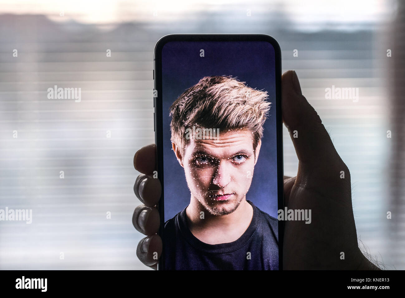 Face recognition iphone hi-res stock photography and images - Alamy