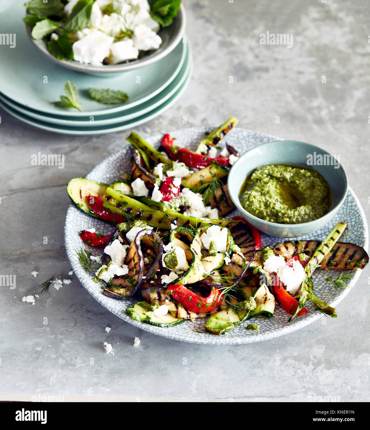 Chargrilled vegetable salad Stock Photo - Alamy