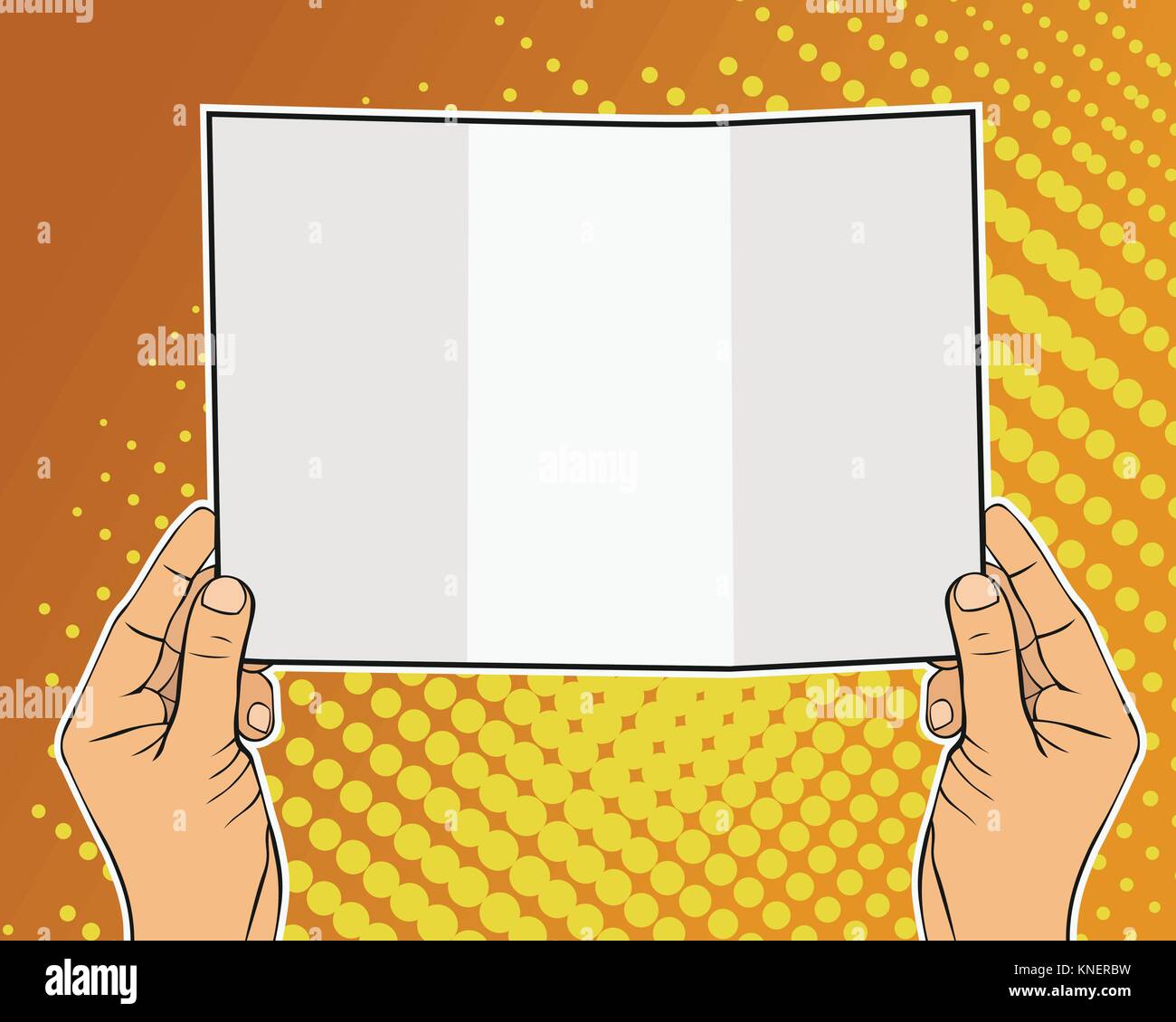 Vintage business man holding Stock Vector Images - Alamy