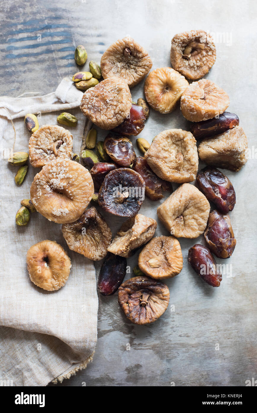 Dried fruit and nuts, close-up Stock Photo - Alamy