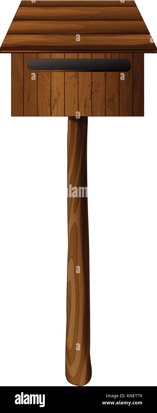 Illustration of a letter box on a white background Stock Vector Image ...