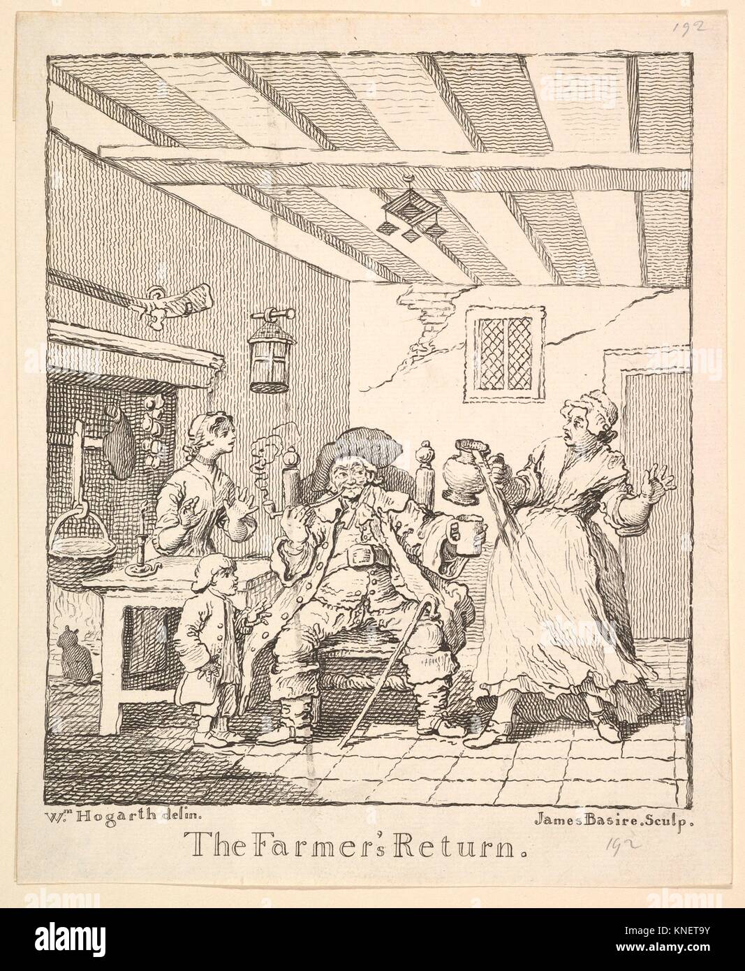 Frontispiece to The Farmer´s Return. Etcher: James Basire, the elder ...