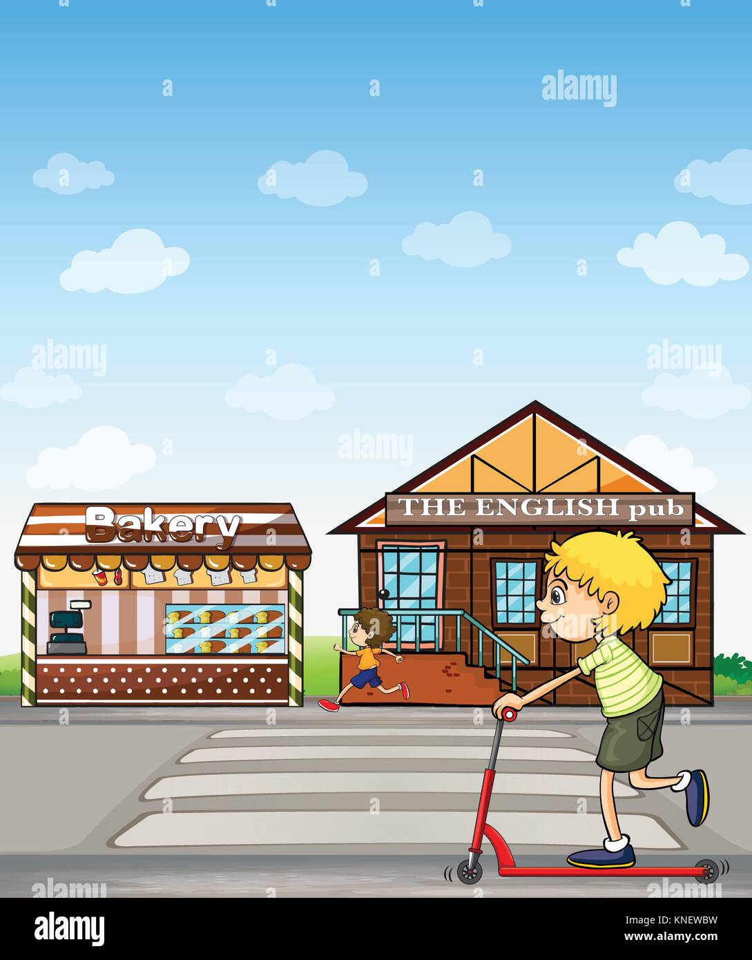 English pub scene Stock Vector Images - Alamy