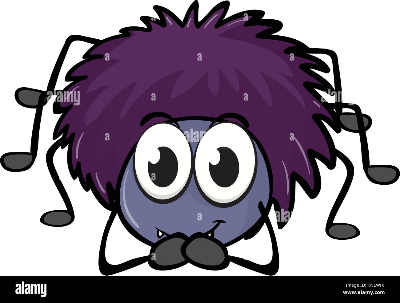 illustration of a spider on a white background Stock Vector Image & Art ...