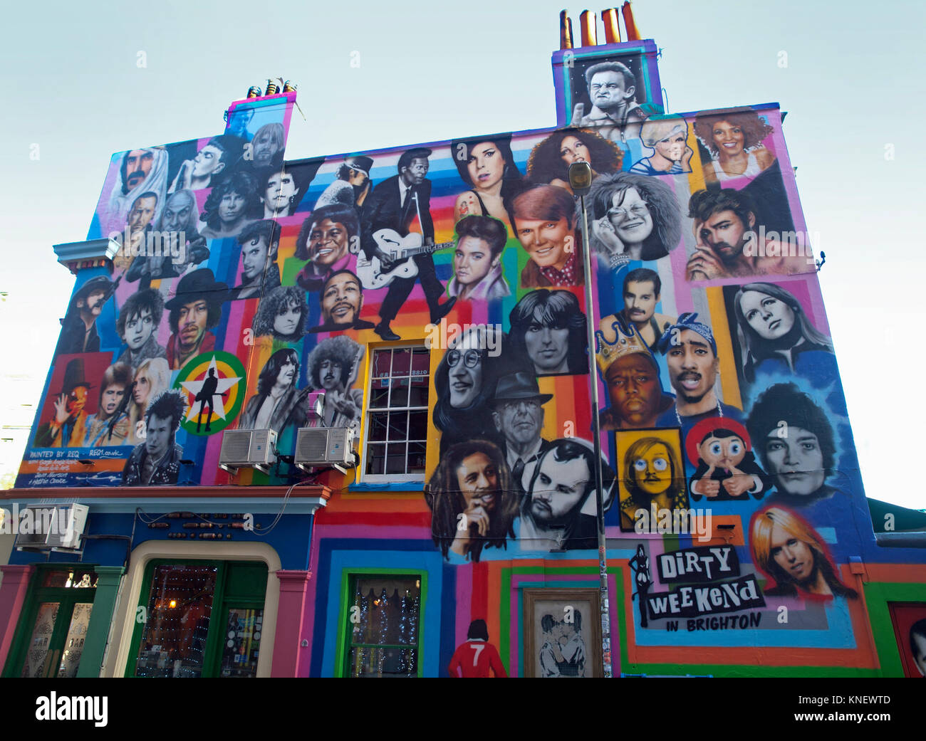 The popular live music pub in Brighton, The Prince Albert Stock Photo ...