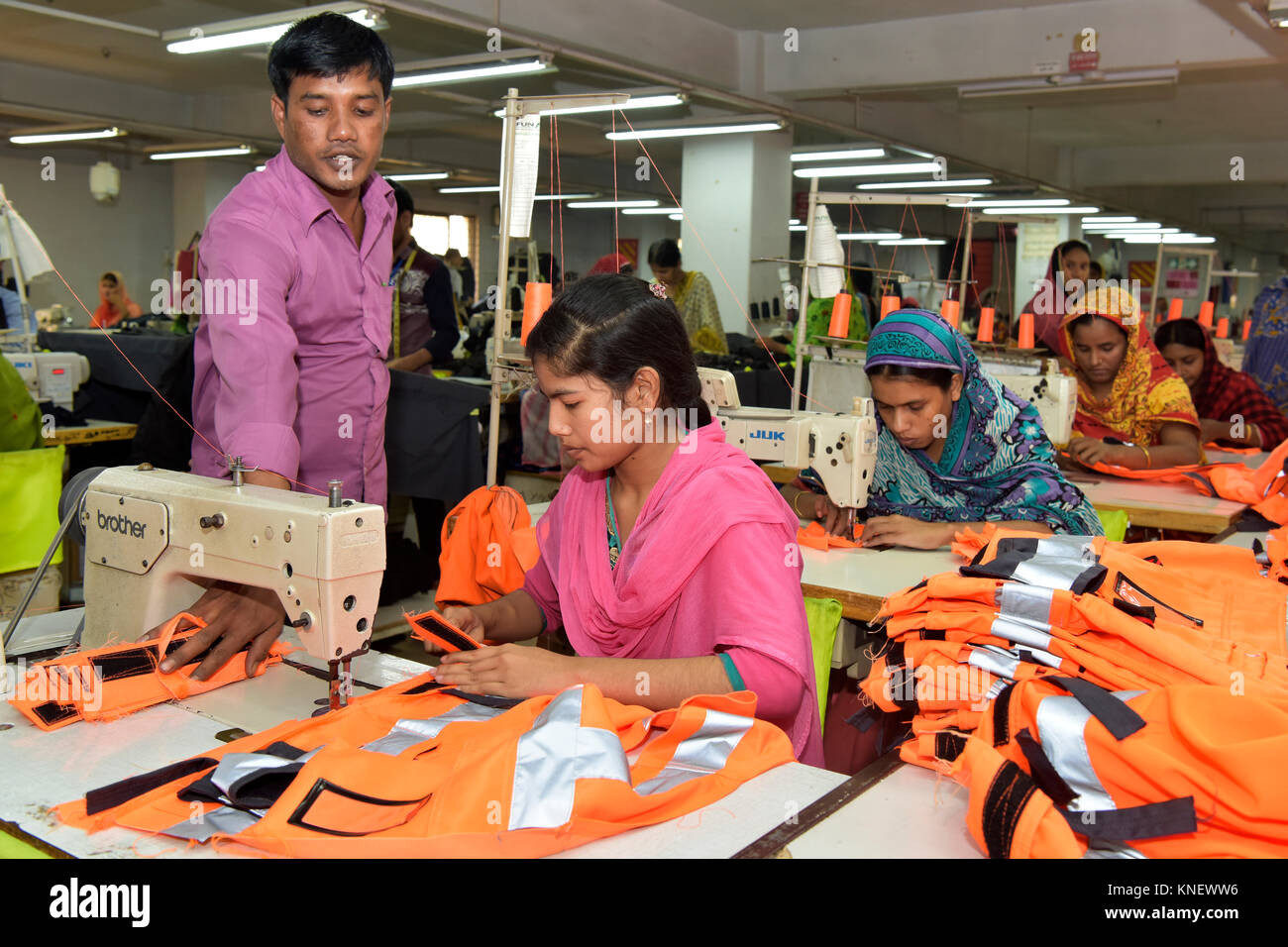 Bangladesh garments factory inside hi-res stock photography and images ...