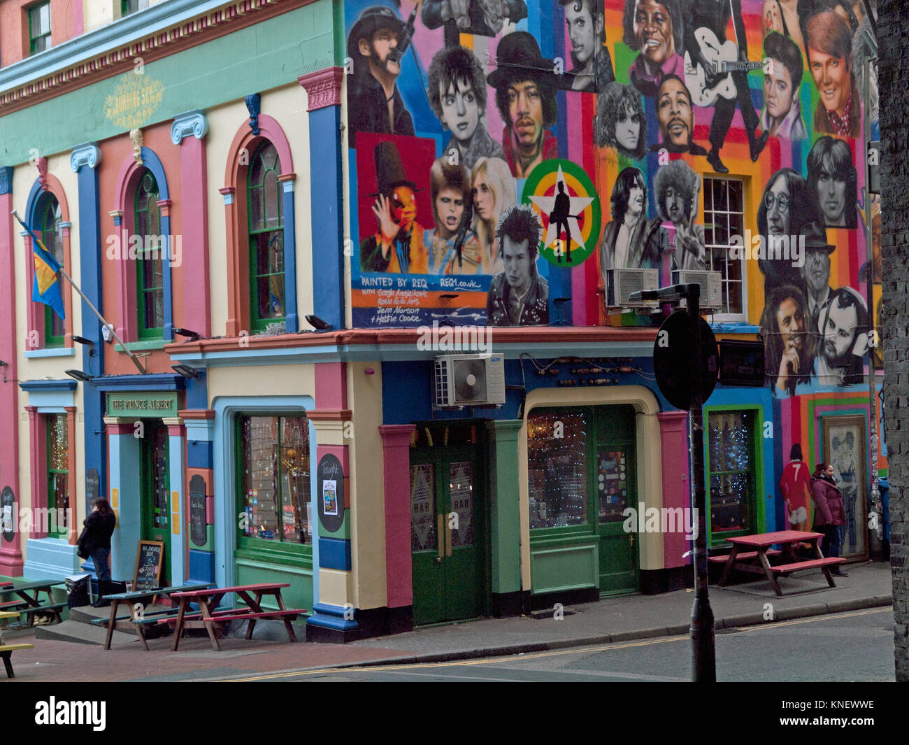 The popular live music pub in Brighton, The Prince Albert Stock Photo ...